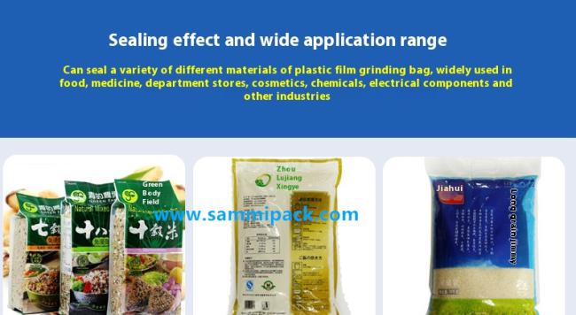 FR-1100V Electric Vertical Continuous Band Sealing Machine for Food/Beverage Plastic Bags Foil Film Pouch Packaging Machine