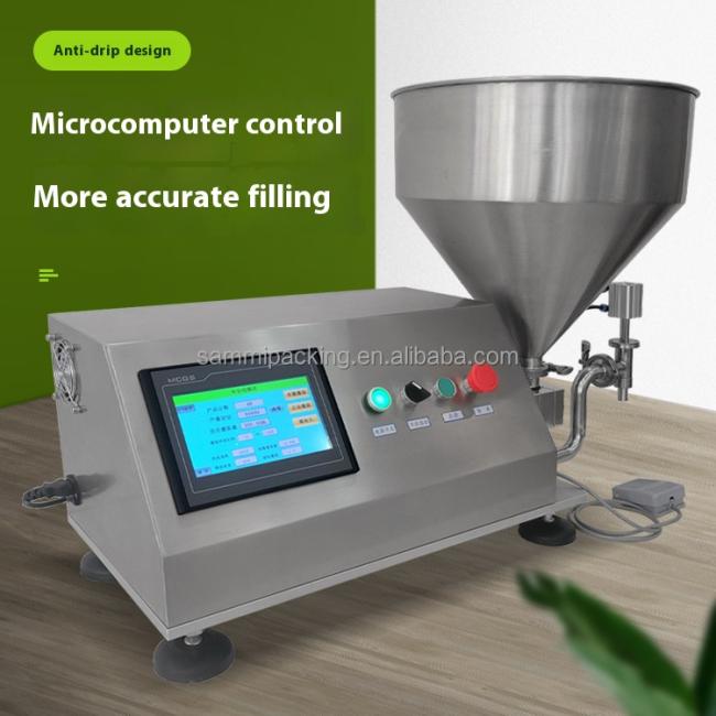 Semi-automatic Rotary Gear Pump Grease Thick Liquid Weighing Cream Filling Machine