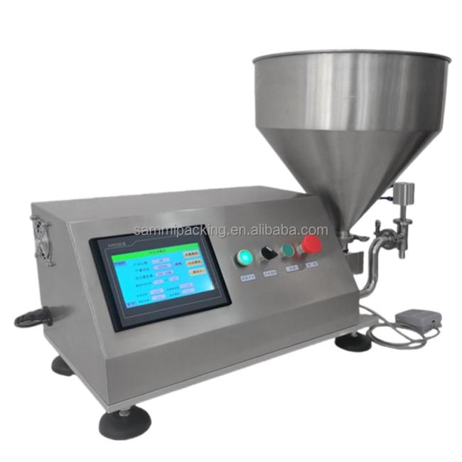 Semi-automatic Rotary Gear Pump Grease Thick Liquid Weighing Cream Filling Machine