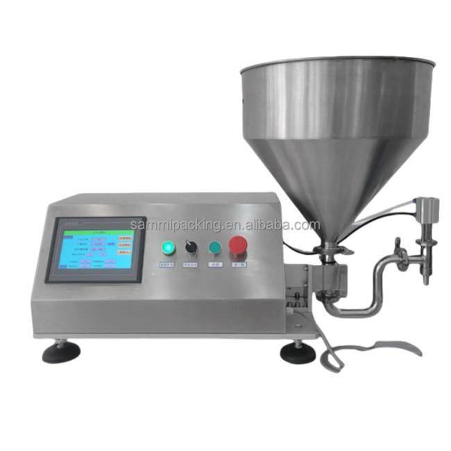 Semi-automatic Rotary Gear Pump Grease Thick Liquid Weighing Cream Filling Machine