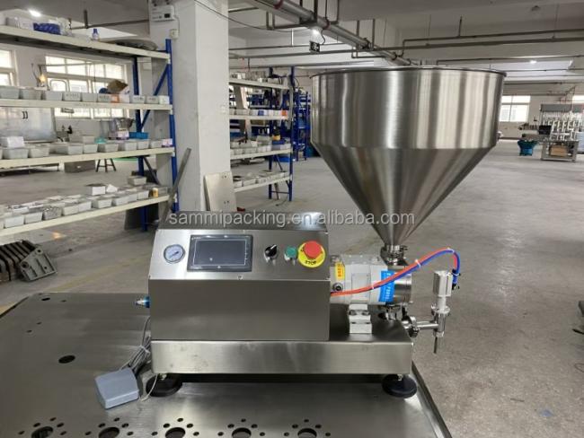 Semi-automatic Rotary Gear Pump Grease Thick Liquid Weighing Cream Filling Machine