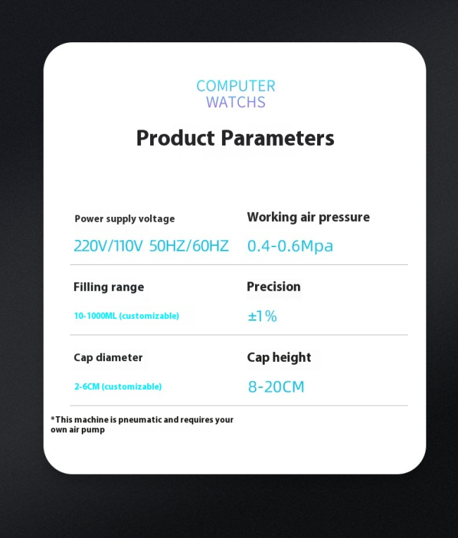 Small Desktop 1ml-10ml Liquid Glass Vial Filling Crimping Capping Machine for Beverages Oils Magnetic Pump Small Volume