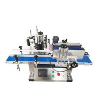 China Tabletop Automatic Sticker Labeling Machine For Round Bottle for sale
