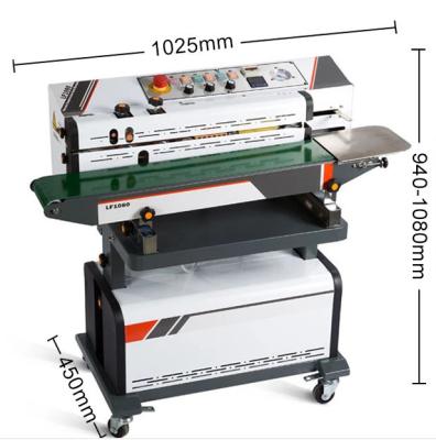 China LF-1080B Vertical Sealing Machine , Vacuum Food Continuous Band Sealer for sale
