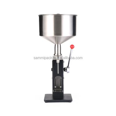 China Manual A03 Honey Cream Cosmetic Paste Lotion Oil Sausage Lip Gloss Liquid Filling Machine for sale