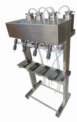 중국 4개의 충전 머리로 반자동 공기용 향수 병 충전 기계 판매용