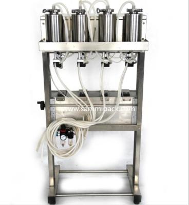 중국 4개의 충전 머리로 반자동 공기용 향수 병 충전 기계 판매용