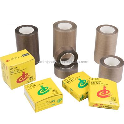 Cina Nastro di fibra di vetro rivestito in PTFE marrone per saldatura e cintura di tenuta Larghezza 13/15/19/25/30/50MM in vendita