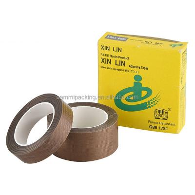 Cina Nastro di fibra di vetro rivestito in PTFE marrone per saldatura e cintura di tenuta Larghezza 13/15/19/25/30/50MM in vendita
