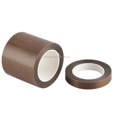 Cina Nastro di fibra di vetro rivestito in PTFE marrone per saldatura e cintura di tenuta Larghezza 13/15/19/25/30/50MM in vendita