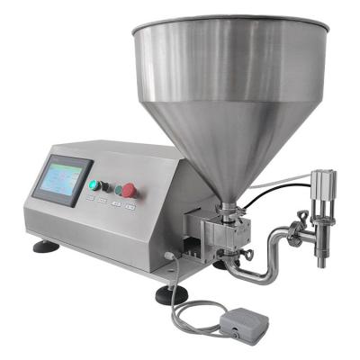 China Rotary Gear Pump Grease Thick Liquid Weighing Cream Filling Machine Semi Automatic for sale