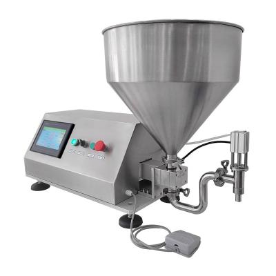 China Rotary Gear Pump Grease Thick Liquid Weighing Cream Filling Machine Semi Automatic for sale