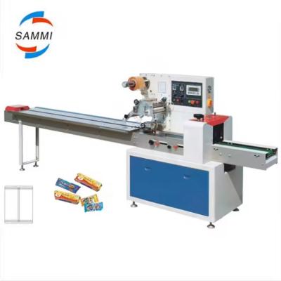 China Professionele Flow Pillow Bag verpakkingsverpakkingsmachine voor pizza koekjes horizontale koekjes brood Flow Pillow Wrap Machine Te koop