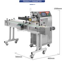 China Automatic Floor Type Continuous Induction Sealing Machine Induction Heat Sealer For Small Plastic Bottle for sale