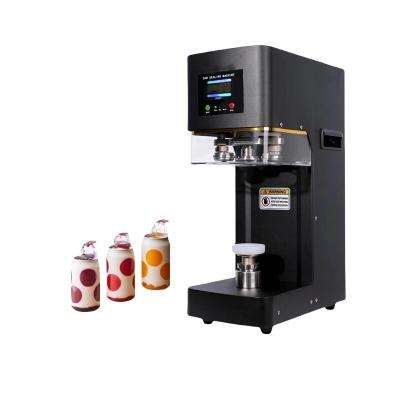 China 2025 Nova máquina de costura automática de latas de plástico Máquina de costura de cerveja Máquina de costura de tampa de lata Máquina de vedação de pressão para chá de bolhas de soda for sale