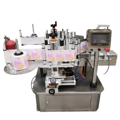 Китай Автоматическая двухсторонняя машина для маркировки моющих средств для стирки полуавтоматическая квадратная бутылка продается