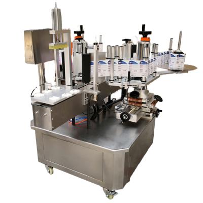 Китай Автоматическая двухсторонняя машина для маркировки моющих средств для стирки полуавтоматическая квадратная бутылка продается