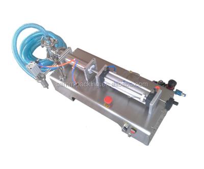 China 100-1000ml Horizontal Self-suction Filling Machine, Table Top Manual Piston Liquid Filler for sale