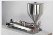 China Cream+Liquid Filling Machine ,Single Head Cream Filling Machine,Tomato Sauce/Jam/Cream Bottling Machine with Mixing for sale