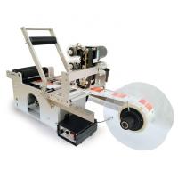 China Semi-Automatic Round Bottle Label Applicator with Date Printer for sale