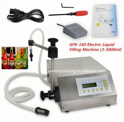 Китай GFK-160 полуавтоматическая 2-3500 мл цифровое управление Вода Сок Молоко Наполнитель Жидкая бутылка Наполнитель продается