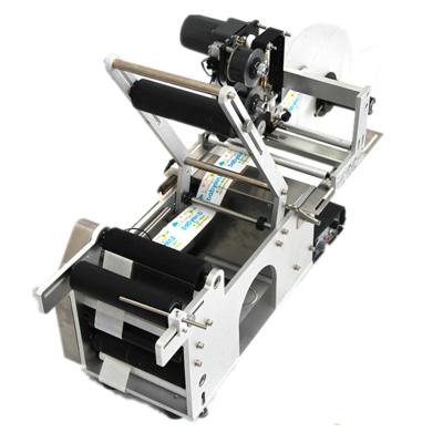 China Professional Manual Bottle Labeler Machine Label Applicator with Hot Stamp Coder for sale