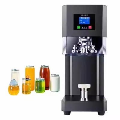 China 2025 New Design Home & Commercial Semi-Automatic Pet Cans Sealing Machine 200ml 250ml 330ml 500ml Tin Can Seamer for Beverages for sale