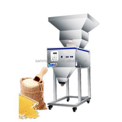 China Automatic Particle Granule Grain Powder Weighing and Filling Machine Semi Automatic Fillers with Big Hopper for sale