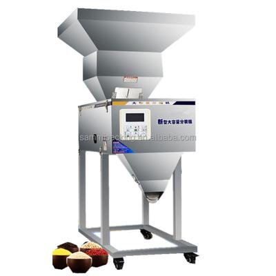 China Automatic Particle Granule Grain Powder Weighing and Filling Machine Semi Automatic Fillers with Big Hopper for sale