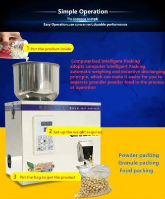 China High Precision Semi-Automatic Smart Tea Powder & Grains Partical Packaging Machine for Food & Beverage with Motor Core Component for sale