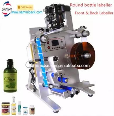 Cina SL-130 Verital Round Bottle Labeller,Adhesive Sticker Labeling Machine per bottiglie rotonde in vendita