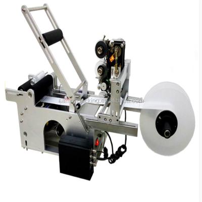 Китай MT-50D 2 в 1 полуавтоматический круглый маркировочный аппарат для бутылок соков с печатной машиной продается