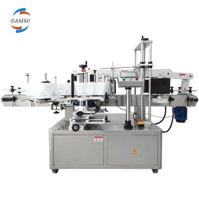 China New Arrival Good Quality Automatic Front and Back Double Sides Flat Square Bottle Sticker Labelling Machine for sale