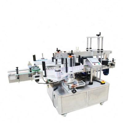 China New Arrival Good Quality Automatic Front and Back Double Sides Flat Square Bottle Sticker Labelling Machine for sale