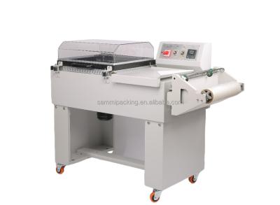 China FM-5540 Electric Semi-Automatic Heat Shrink Tunnel Wrapping Machine 2-in-1 for Shrink Wrapping Bottles/Boxes for Wood Packaging for sale