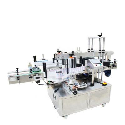 China New Arrival Good Quality Automatic Front and Back Double Sides Flat Square Bottle Sticker Labelling Machine for sale