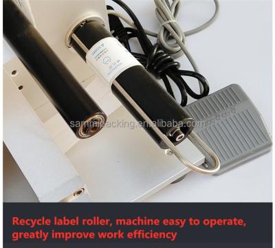 중국 공장 도매 가격 반 자동 평면 표지 표시 기계, 박스, 가방, 카드, 사각형 병에 대한 정확한 표지 스티커 판매용