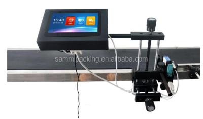 China Top Sale Not Blocked Automatic Inkjet Printing Machine Date Coder Machine with Bracket with Conveyor for sale