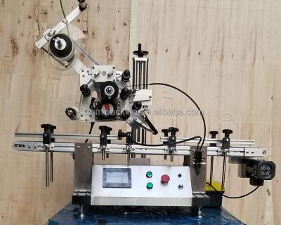 China Professional High-Speed Automatic Labeling Machine for Flat Surface, Boxes, Bags - Self-Adhesive Sticker Labeler with Conveyor for sale