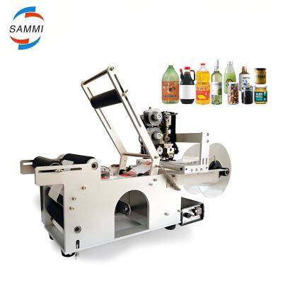China Small Desktop Bottle Packaging Labeling Machine Automatic Round Bottle Labeling Machine Instead of Manual Labelle Machine for sale