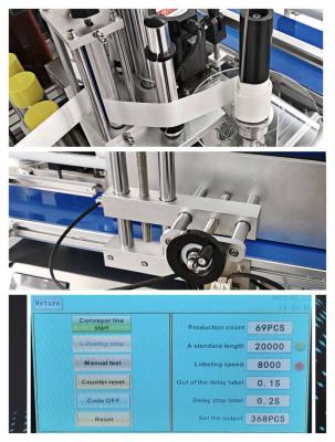 Cina Cosmetici,macchina per l'etichettatura delle bottiglie di bevande, applicatore automatico ad alta velocità di adesivi per le bottiglie rotonde, uso commerciale in vendita