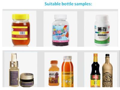 Cina Cosmetici,macchina per l'etichettatura delle bottiglie di bevande, applicatore automatico ad alta velocità di adesivi per le bottiglie rotonde, uso commerciale in vendita