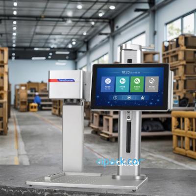 China Portable Laser Batch Code Printer ,Fiber Laser Coding Machine for Product Serial Numbers, QR Codes, Logo,Barcodes on Packaging for sale