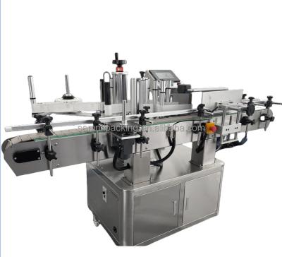 China 2024 Sales in China Reliable Semi-Automatic Cylinder Labeling Machines Electric Driven with PLC Components Wood Carton Packaging for sale