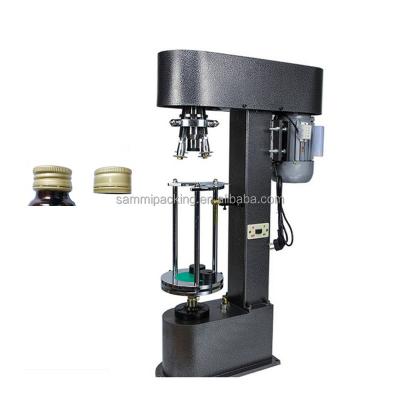 China Semi Automatic DK50 Wine Ropp Capping Machine Wine Bottle Ropp Metal Screw Cover Lock Aluminum Lid Crimping Capping Machine for sale