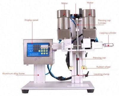 China Semi-Automatic Electric Desktop Beverage Cap Capping Machine New Food Auto Screw Capper Device Bottle Cap Lid Sealing Motor for sale