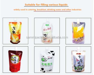China Cheap Price Stand up Plastic Spout Pouch Bag Filling Machine Mini Doypack Filler With a Capper for sale