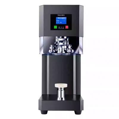 China 100% Warranty Automatic Plastic Can Seamer Machine Beverage Bubble Tea Soda Tuna Can Sealing Machine Pet Can Closing Machine for sale