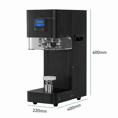 China 100% Warranty Automatic Plastic Can Seamer Machine Beverage Bubble Tea Soda Tuna Can Sealing Machine Pet Can Closing Machine for sale