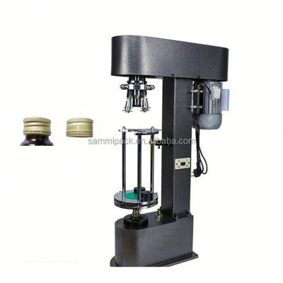 China Factory Price Semi Automatic Ropp Screw Capper Whisky Wine Bottle Lid Capping Machine Crimping Machine for Metal Lids for sale